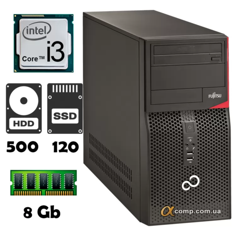 Компьютер Fujitsu P420 (i3-4130/8Gb/500Gb/ssd 120Gb) БУ купить в Днепре ...