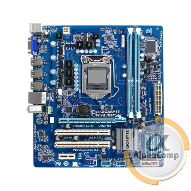 Материнская плата Gigabyte GA-H55M-S2 (s1156/H55/2xDDR3) БУ купити у ...