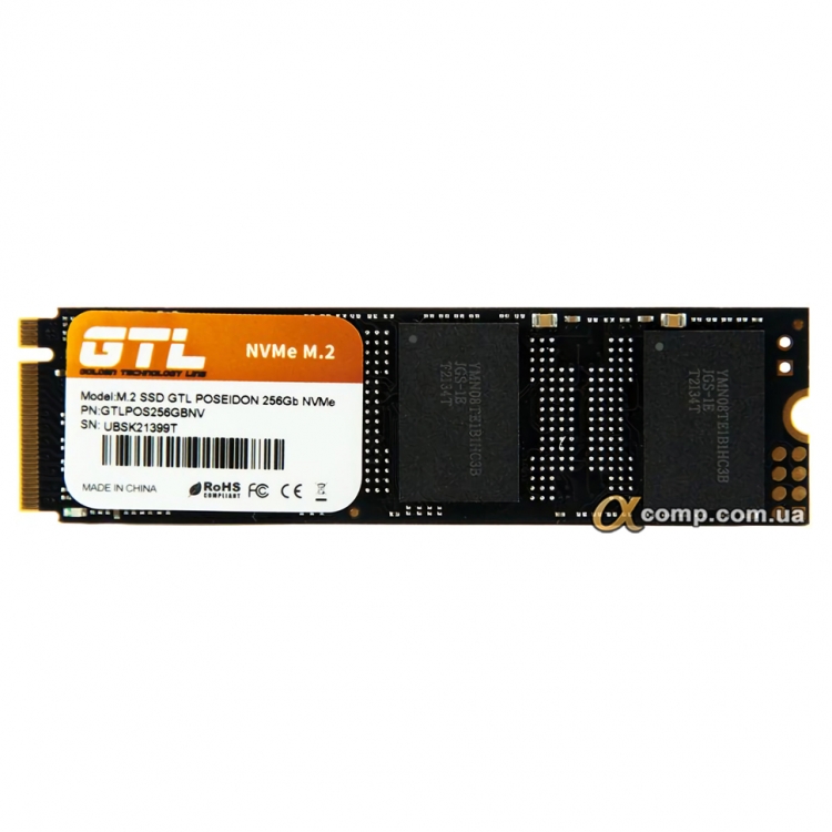 Накопитель SSD M.2 256Gb GTL Poseidon M.2 2280 NVME PCIe TLC ...