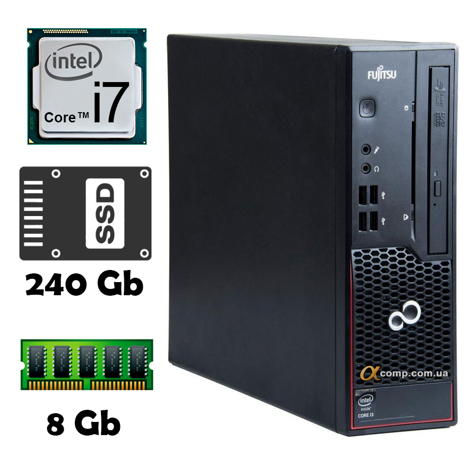 Компьютер Fujitsu C710 (i7-2600S/8Gb/ssd 240Gb) usff БУ купить в Днепре ...