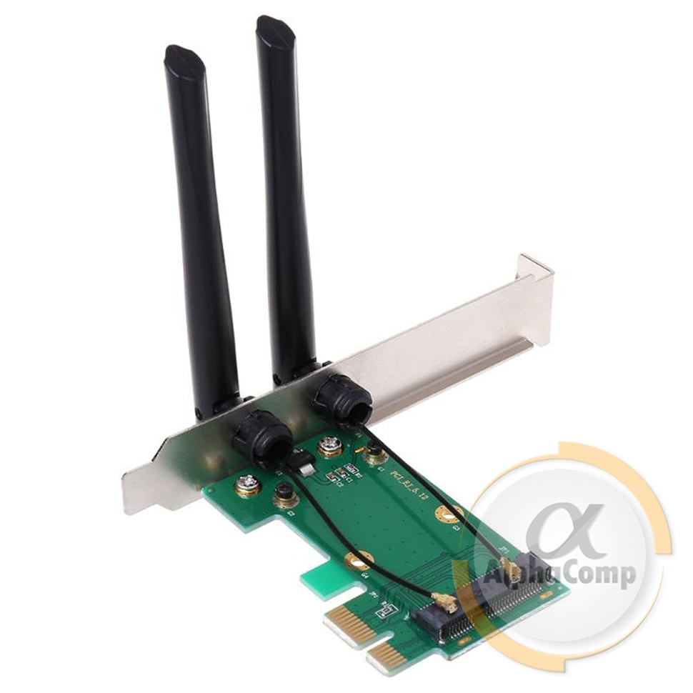 Адаптер PCI-E miniPCI-e (2 антенны) купити у Дніпрі - інтернет магазин ...